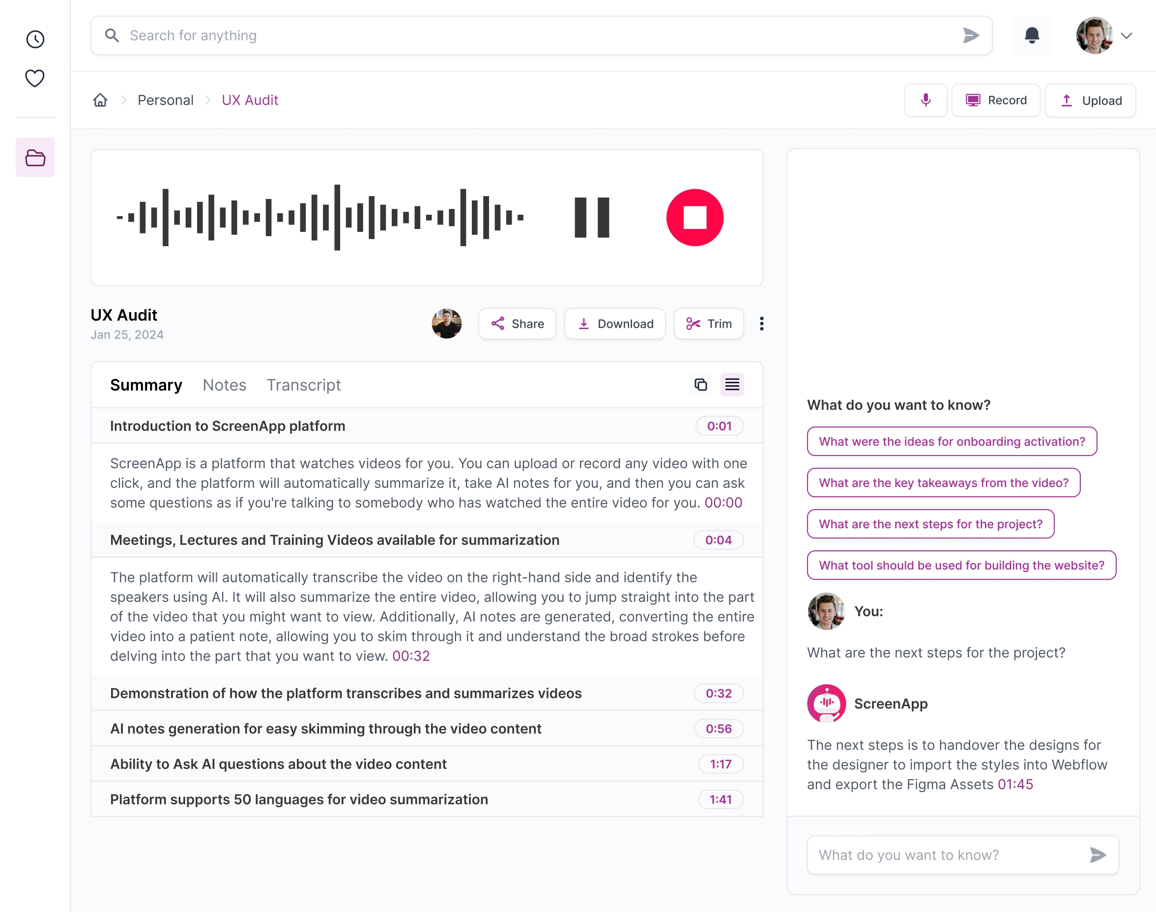 10 Best Audio Summarizers for 2024 | ScreenApp Blog